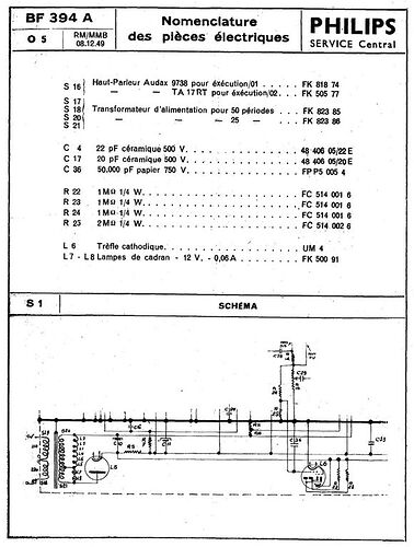 2 schémas PHILIPS; - Modèles/marques - Forum Retrotechnique
