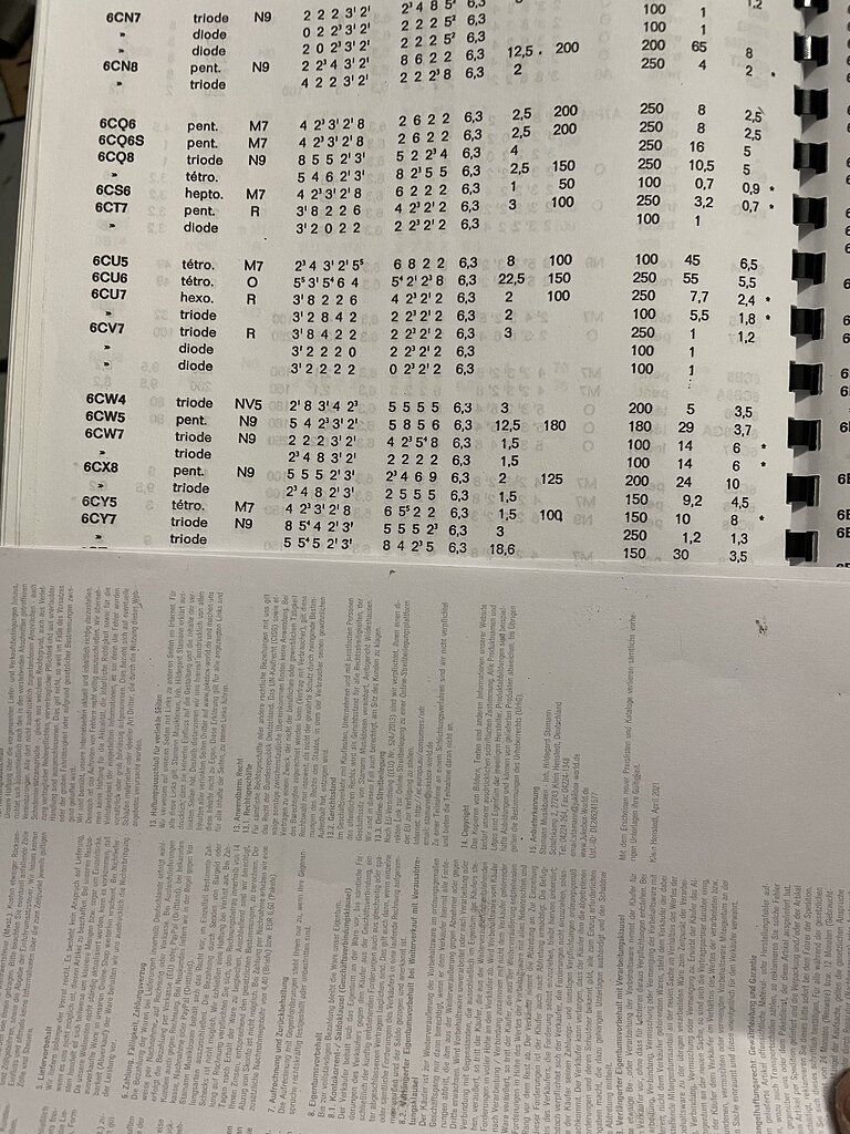 Test tube 6CY7 avec u 61 - Technique - Forum Retrotechnique