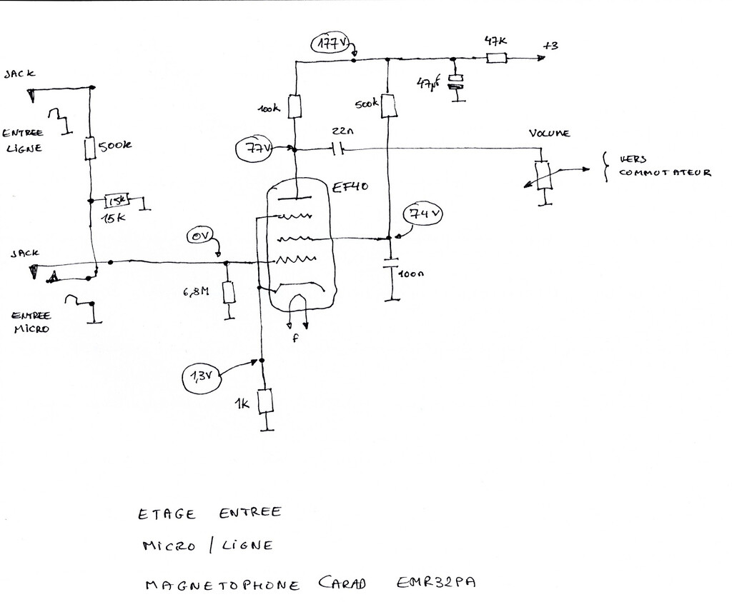 Préampli micro à ECC40 - Technique - Forum Retrotechnique