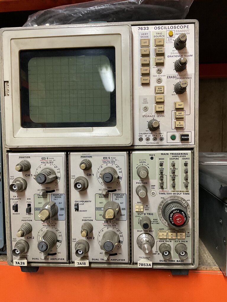 Donne oscilloscope Tektronix 7633 - Troc - Forum Retrotechnique