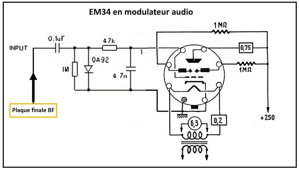 EM34 en modulateur audio - Technique - Forum Retrotechnique