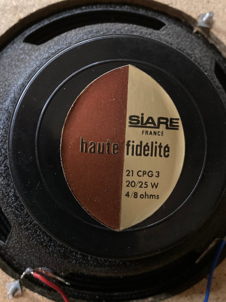 Précisions sur les enceintes Siare et Elipson? - Audio vintage/Hi-Fi ...