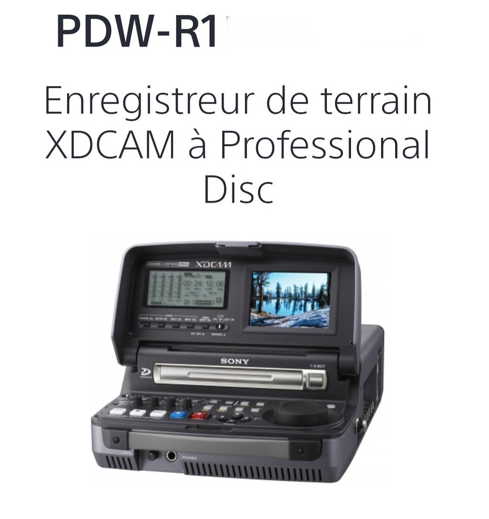 Sony PDW-R1 (XDCAM) - Modèles/marques - Forum Retrotechnique
