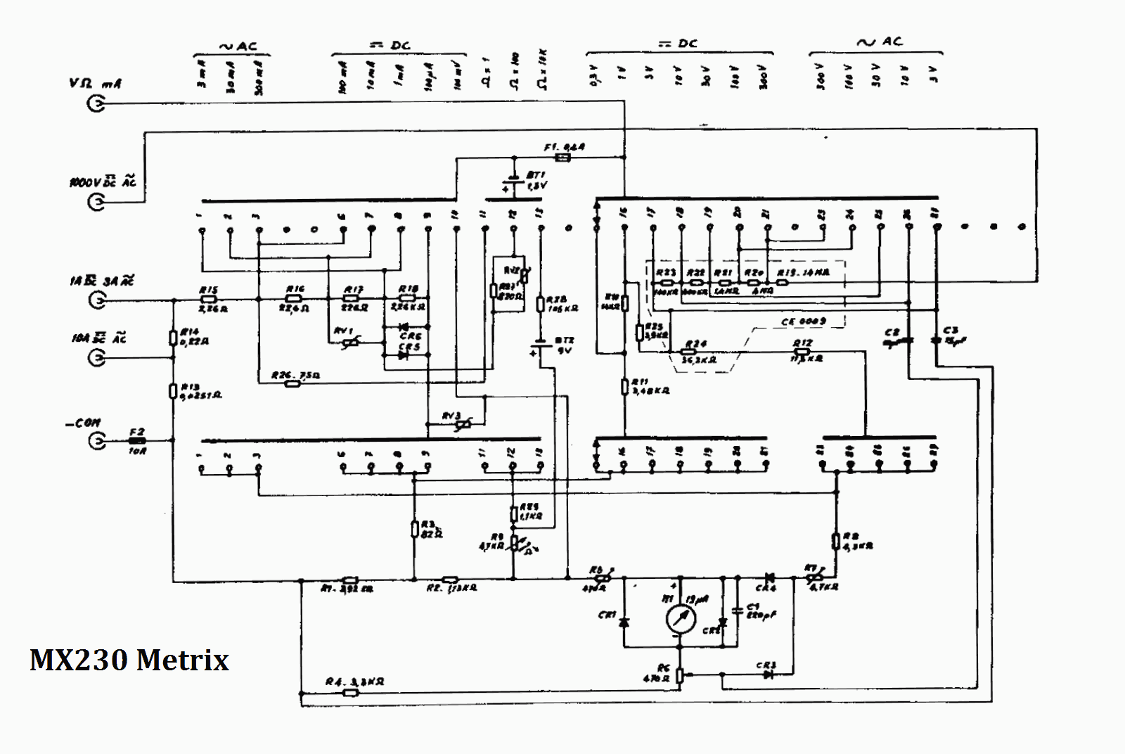 Metrix mx230 - Technique - Forum Retrotechnique