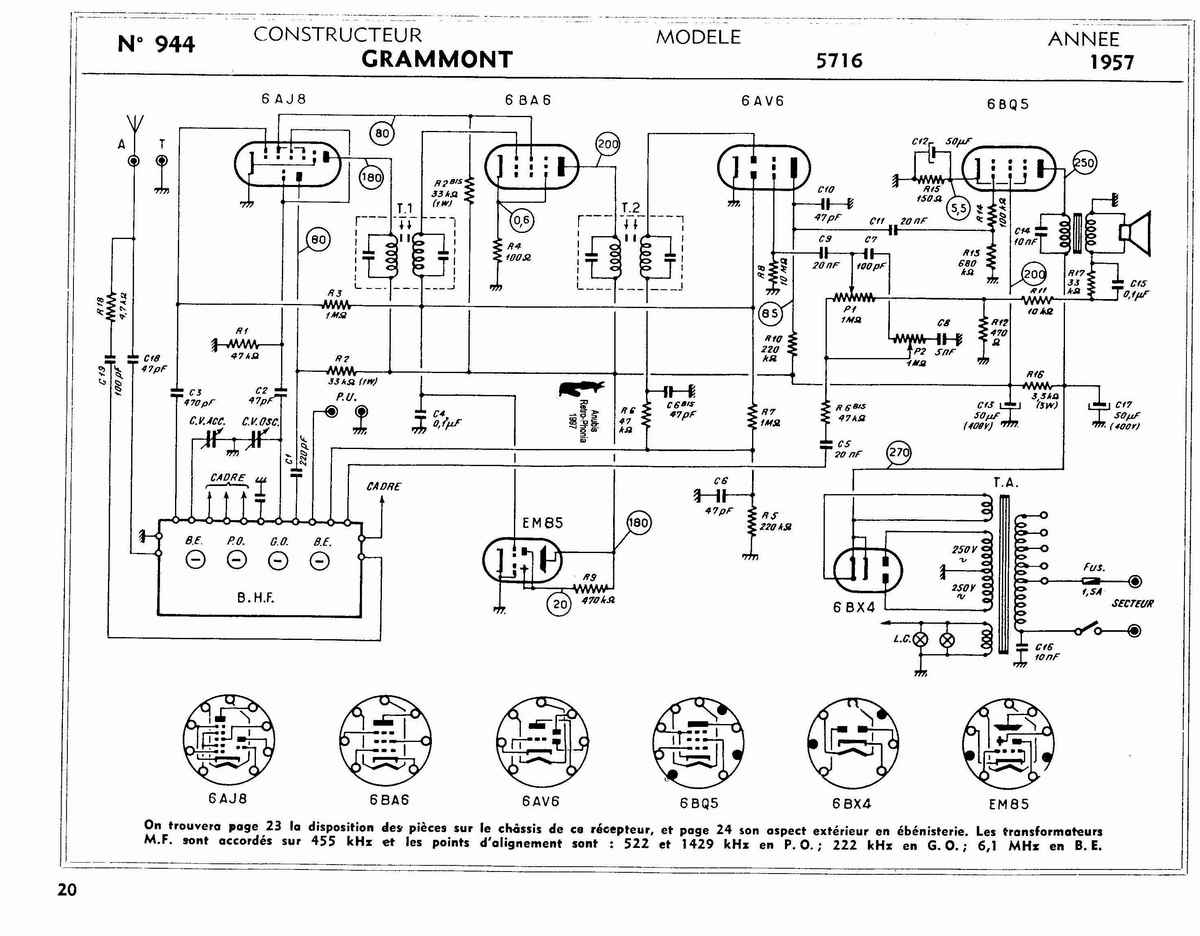 LIGNE C.A.V avec EM85 - Modèles/marques - Forum Retrotechnique