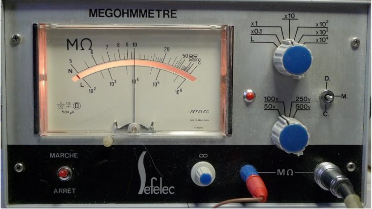 Sefelec Mégohmmètre M4UCF - Technique - Forum Retrotechnique