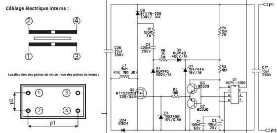 Recherche schema Caisson basse amplifié 1000W KV2 Audio Ex 1.8 ...