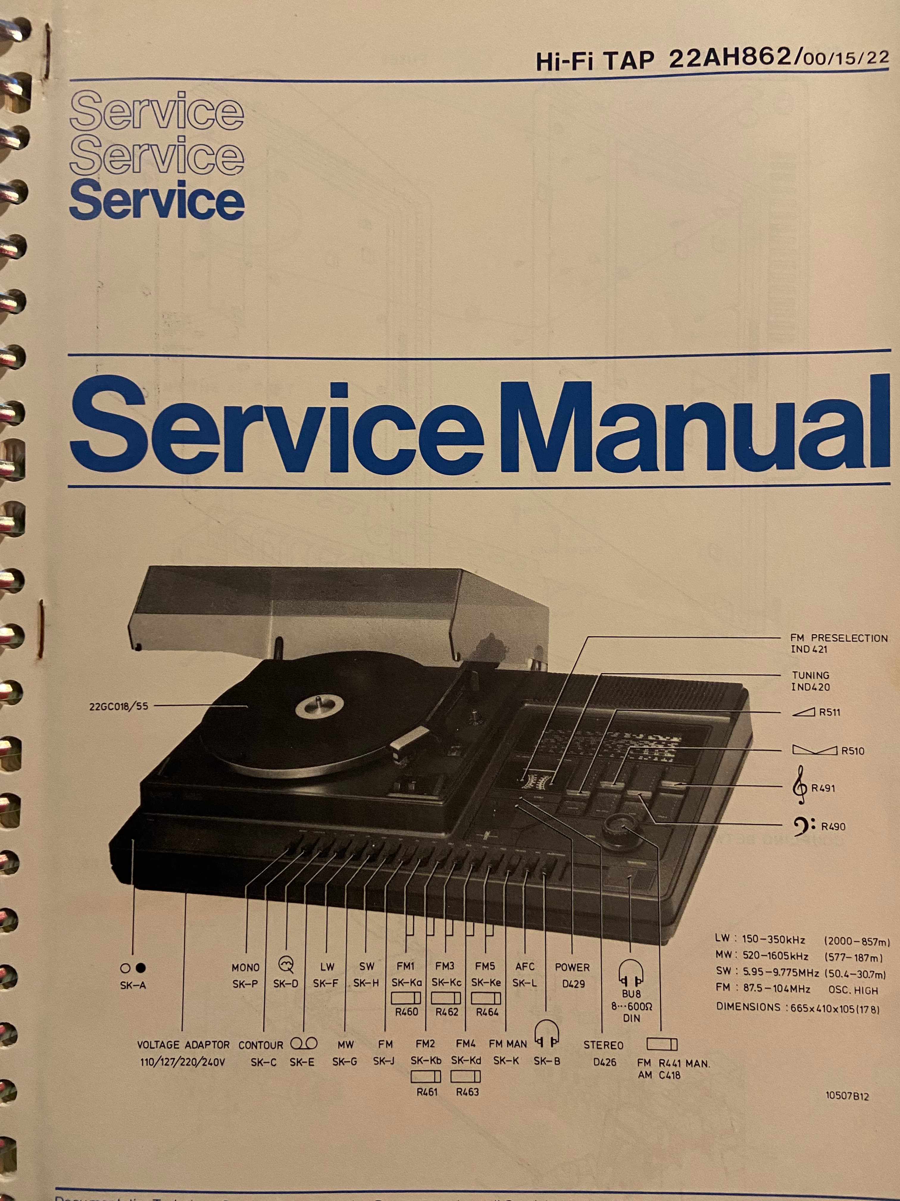Troc d'hivers : Service Manual et Magnétoscope VHS première génération ...