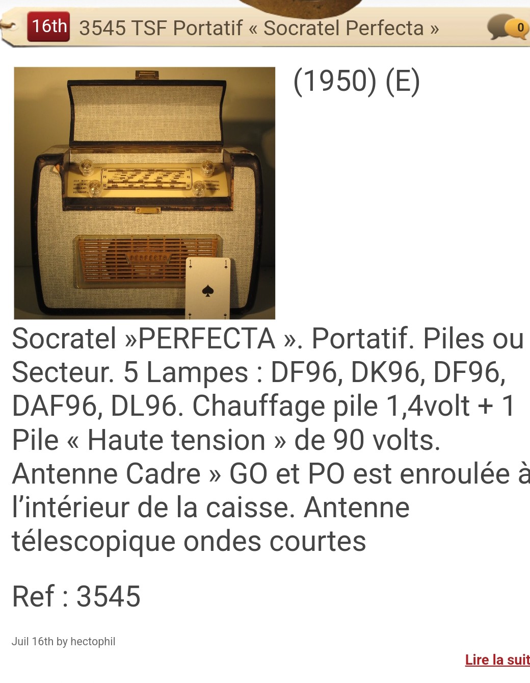 Don d'un lot de poste - Technique - Forum Retrotechnique