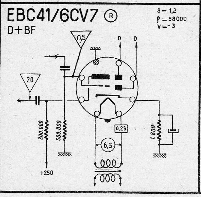 Schéma avec tube EBC41 - Page 2 - Technique - Forum Retrotechnique