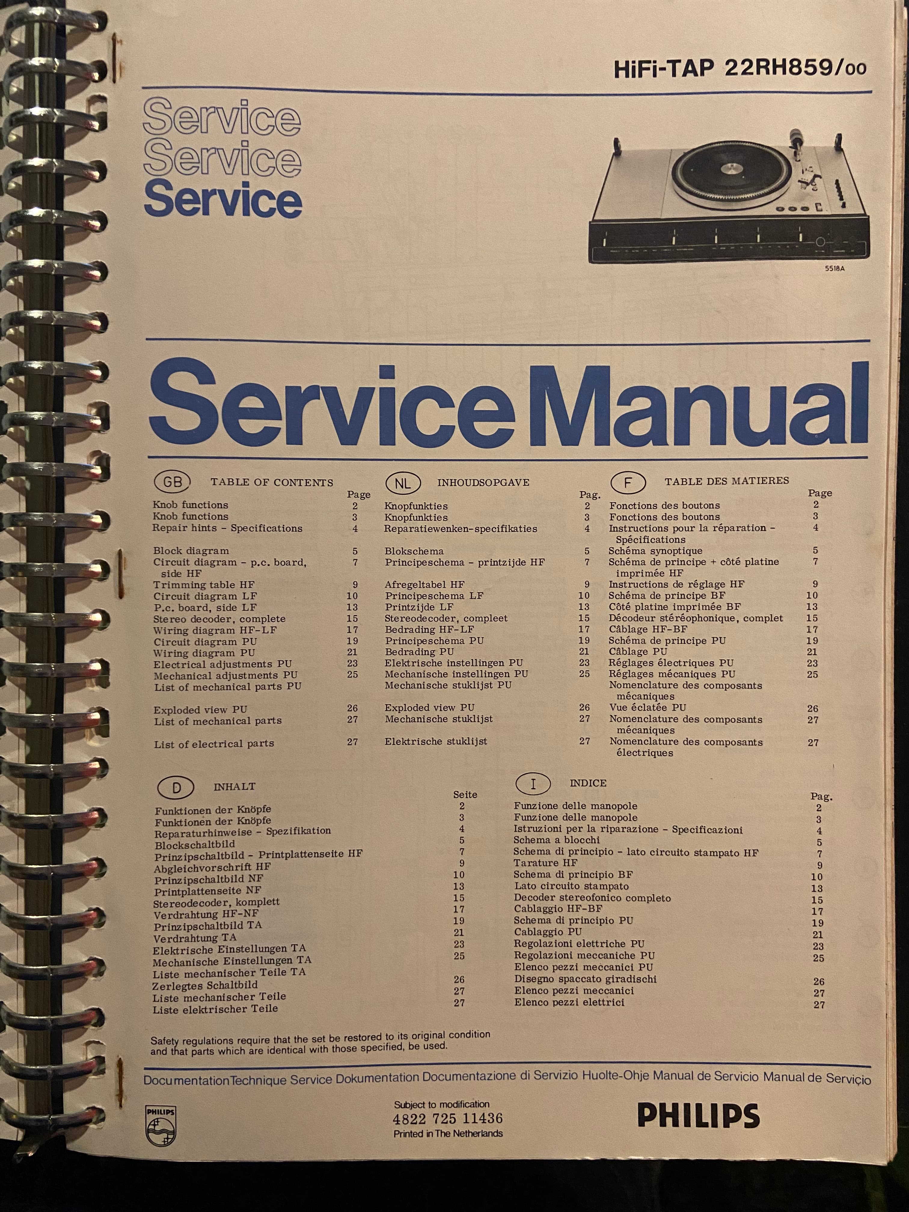 Troc d'hivers : Service Manual et Magnétoscope VHS première génération ...